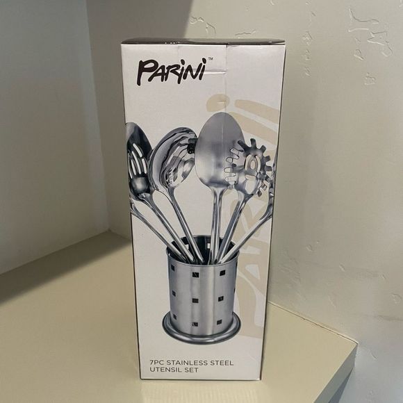 Parini | Kitchen | Parinibrand 7 Piece Stainless Steel Utensil Set New ...